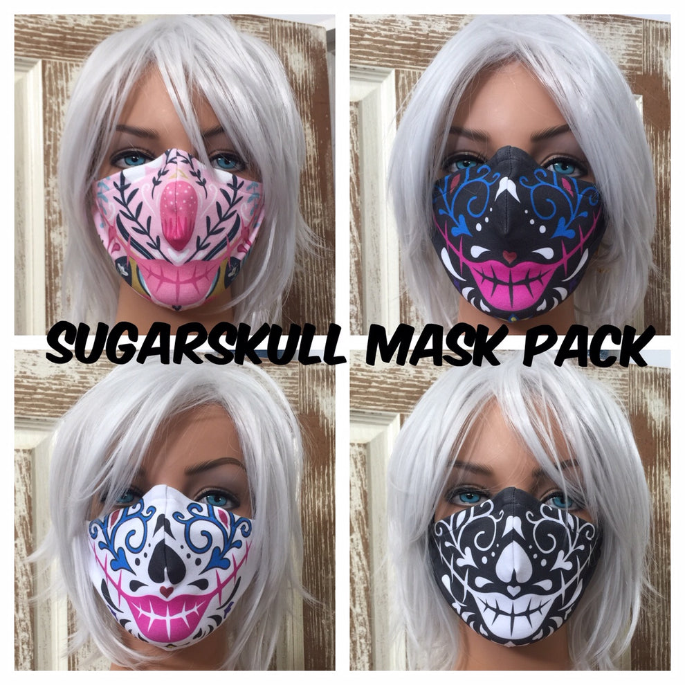 Sugar ScullFace Masks 4 Pack – Bush Beautique